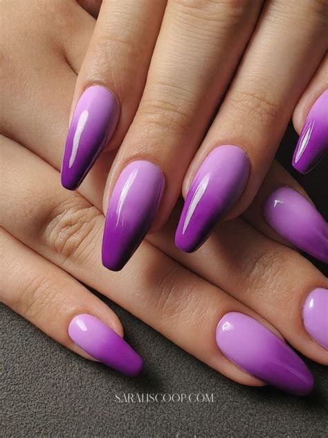 35 Ombre Purple Nail Designs