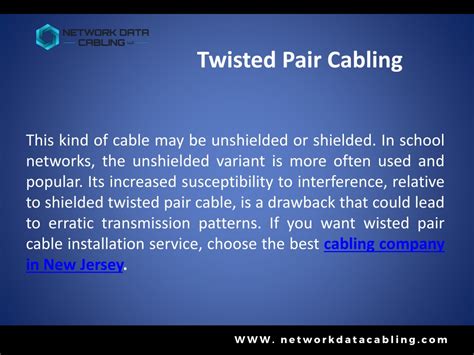 Ppt Network Cabling Contractor Network Data Cabling Powerpoint