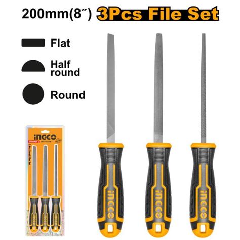 Ingco 3pcs Steel File Set Darazpk