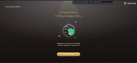 Leetcode Achievement Codingjourney Paras Khandelwal