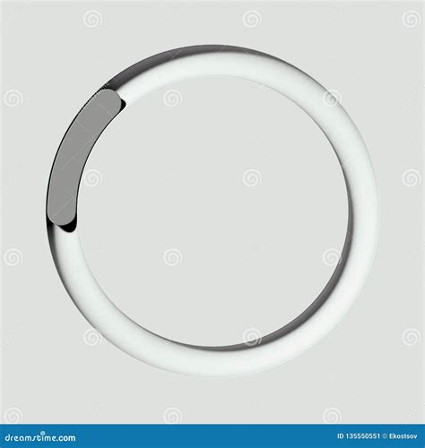 White And Grey Toggle Buttons On Light Background 3d Rendering Stock Illustration