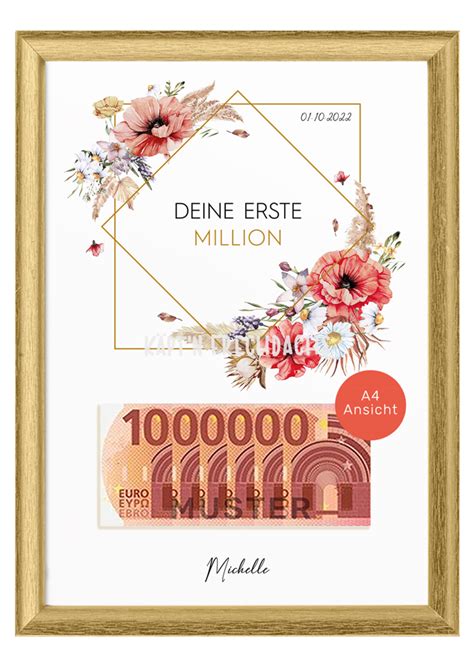 Deine Erste Million Geschenk Poster Käpt n Frechdachs