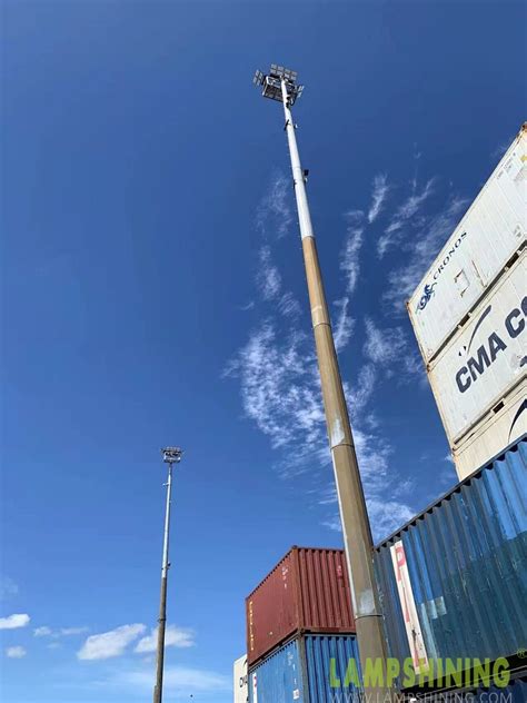 fiji port terminal lighting projects dragonfly led high mast light