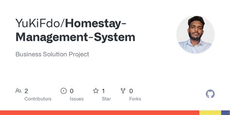 GitHub YuKiFdo Homestay Management System Business Solution Project