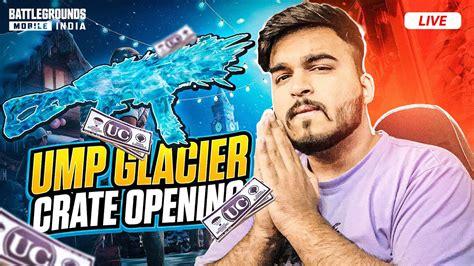 Ump Glacier Crate Opening Bgmi Live Hydra Darpan Youtube