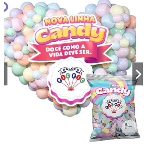 100 Unid Balão Candy Color Tons Pasteis 9 Pol Bexiga Shopee Brasil