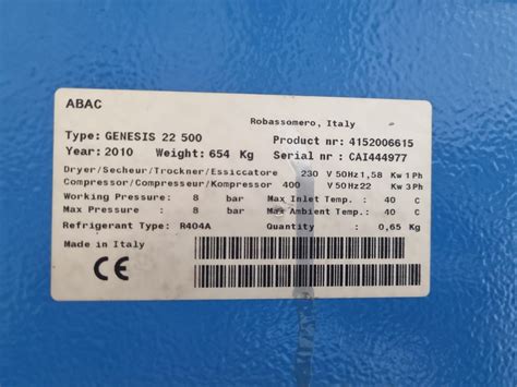 Abac Genesis 22500 Air Supply Uk