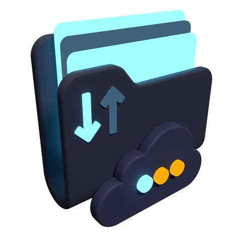 D Rendering Illustration Of Folder Icon With Paper Document Simple Paper Folder Icon Folder