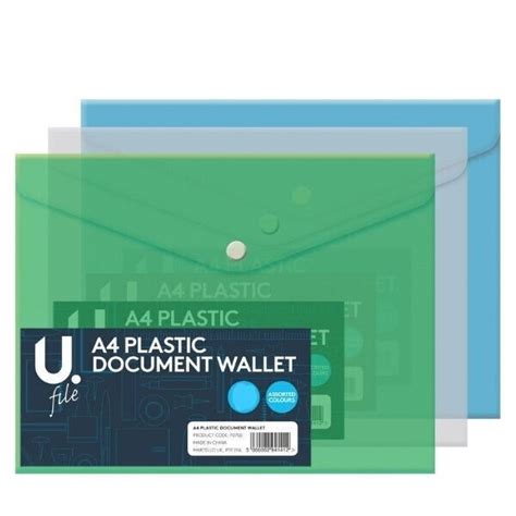 porte documents en plastique a4 3pk vendeur uk ebay