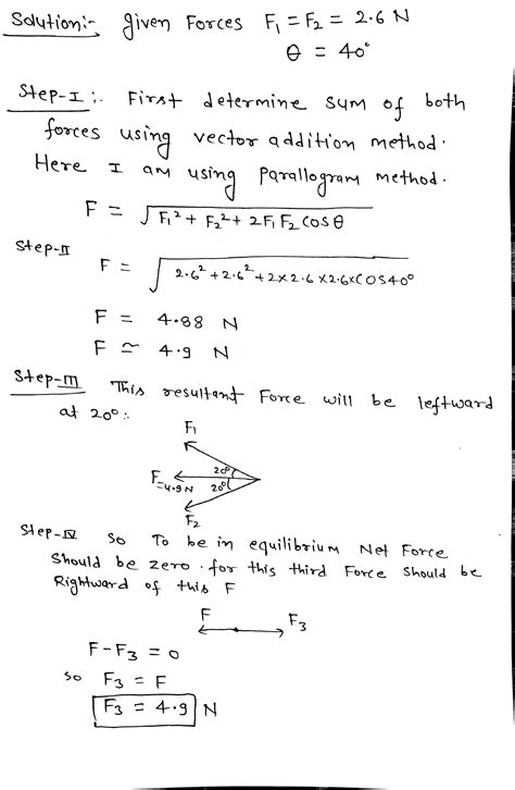 Solved Q4 The Figure Shows Two Forces Of Equal Magnitude Acting On