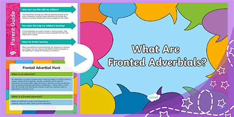Fronted Adverbials Ages 8 10 Twinkl