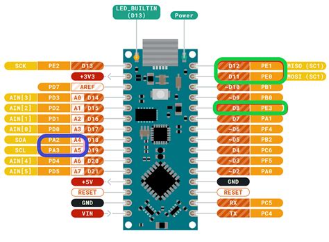 Atmega4809 Pinout