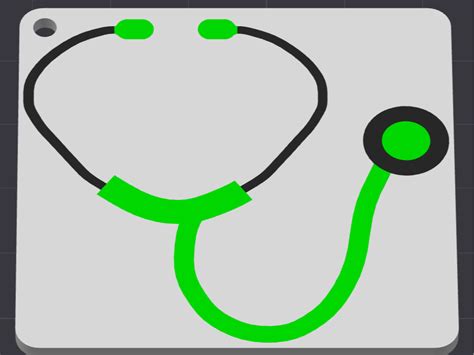 Stethoscope Keychain By Gabytronicx Makerworld