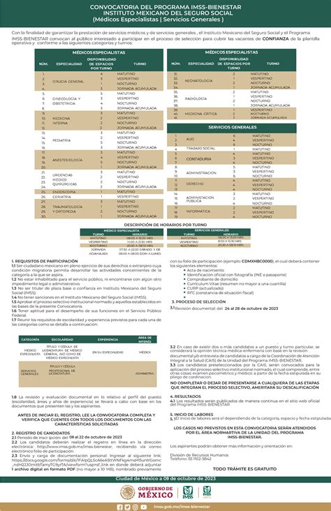 Convocatoria Imss Resumen Médico De Convocatorias Del Seguro Social