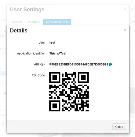 Request Add Api Key Qrcode To User Settings Application Keys · Issue 4894 · Octoprint