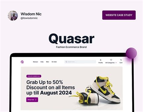 Quasar Website Design Behance
