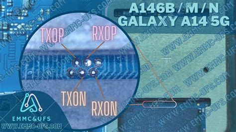 Samsung Galaxy A14 5g A146b M N Isp Pinout Emmcandufs