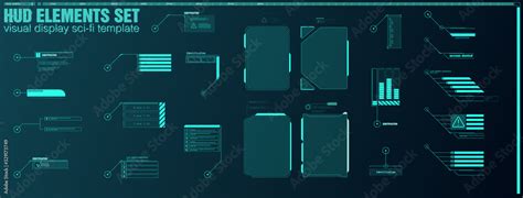 interface elements hud ui gui vector callout titles set futuristic