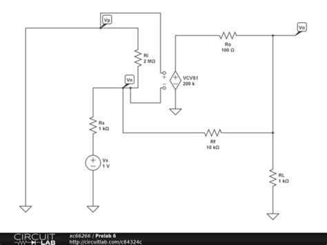 Prelab 6 Circuitlab