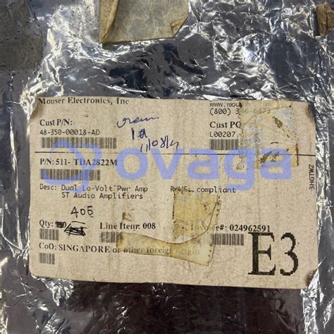 TDA2822M ST - Amplifier ICs - Ovaga Technologies