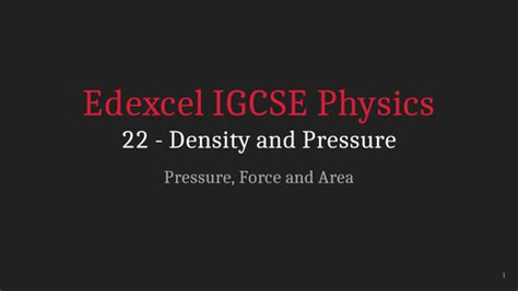 Edexcel Igcse Double Award Science Physics Presentations The