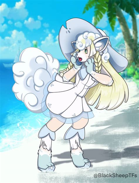 Lillie Alolan Vulpix Commission By Blacksheeptfs On Deviantart