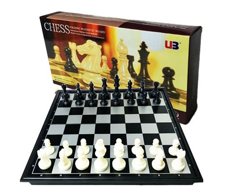 Chess Set With Folding Magnetic Boardset Catur Dengan Papan Tiktok
