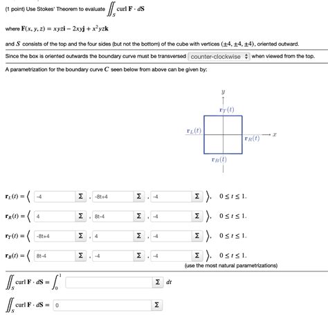 Use Stokes Theorem To Evaluate Curl Scurl Chegg