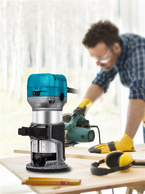 Vevor Compact Router 1 25hp Fixed Offset Base 30000rpm Variable Speed Wood Router Kit For