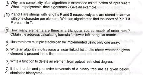 Cognizant Nexus Data Structures And Algorithms Question Paper Kerala