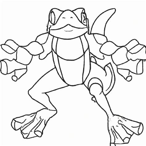 7 Desenhos De Pokémon Frogadier Para Imprimir E Colorir