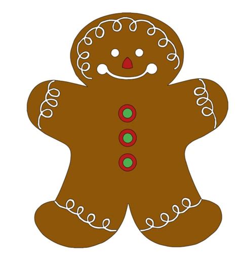 Gingerbread Man Svg File Etsy
