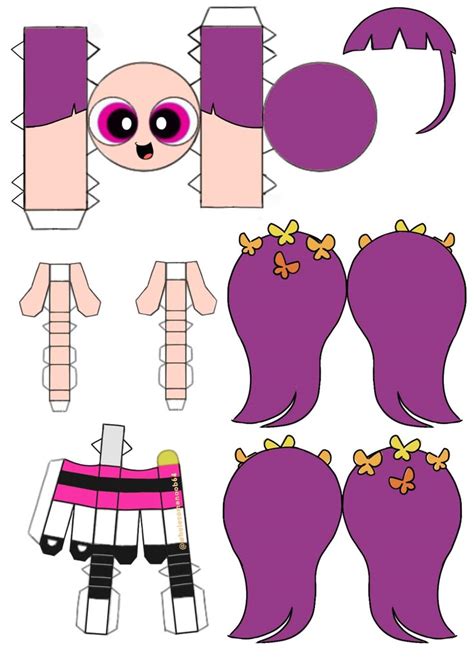 Powerpuff Hanni Paper Craft Template Paper Doll Template Paper Toys