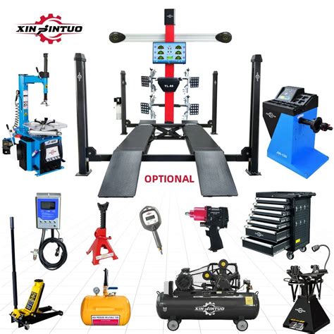 Jintuo 3D Wheel Alignment Maintenance Equipment Tyre Fitting Changing Service Balancing Machine ...