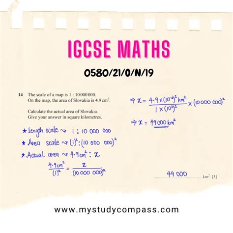 Pin On O N IGCSE Maths Mark Scheme