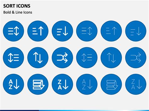 Sort Icons For PowerPoint And Google Slides PPT Slides