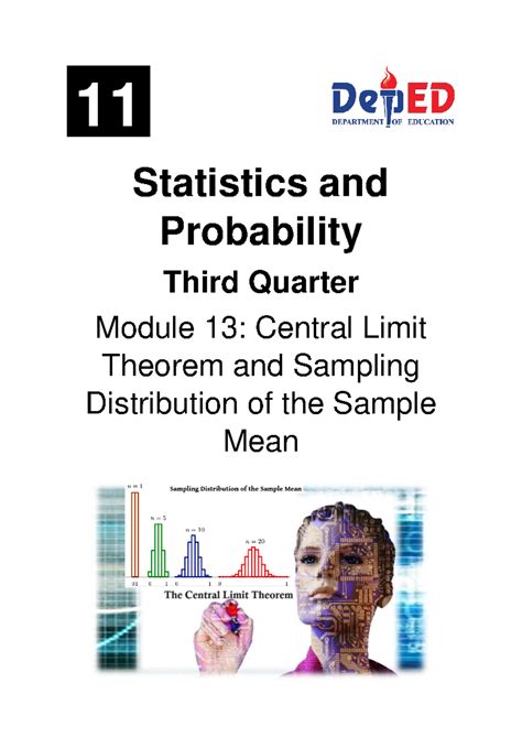 Stat Prob Q3 Module 13 Statistics And Probability Third Quarter