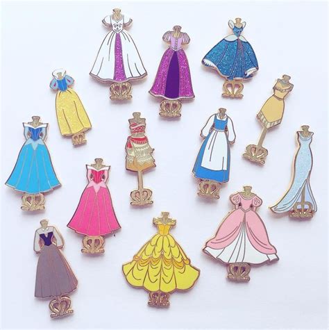 Princess Dresses Fantasy Pins Disney Disneypins Disneypincollecting