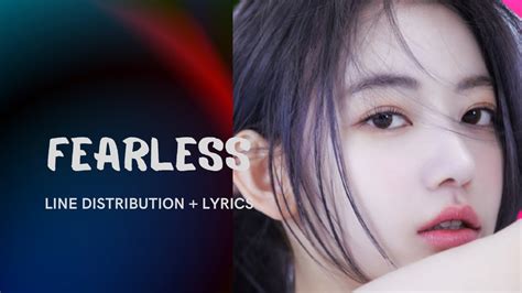 LE SSERAFIM Fearless Line Distribution Lyrics REQUESTED YouTube