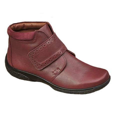 Ladies Daydream Burgundy Extra Wide Ankle Boot Marshall Shoes