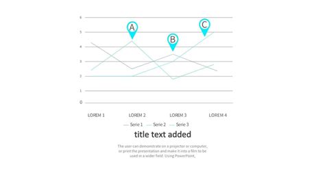 Line Drawing Of Line Graph With Blue Markers Google Slide Theme And