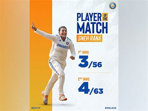Sneh Rana Shines In One Off Test Against South Africa With Three Key