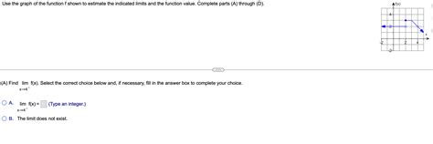 solved a find limf x select the correct choice below