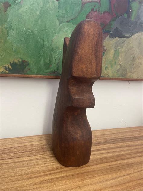 Vintage Biomorphic Clay Signed Sculpture By Washington Artist Ruth Humphrey For Sale At 1stdibs