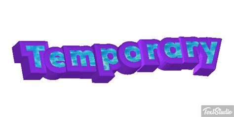 Temporary Word Animated  Logo Designs