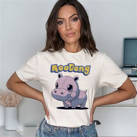 Free Shipping X Sale 20 Moo Deng Chibi 2024 Shirt Classic Tee Hoodie Sweater V Neck And