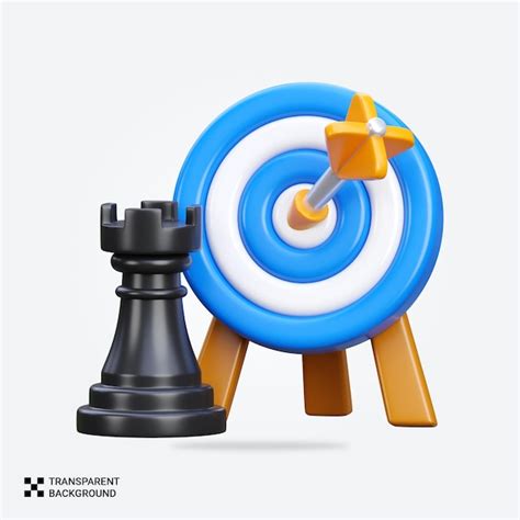 Premium PSD PSD 3d Render Business Strategy Icon