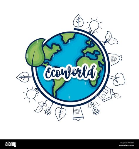 Ecology Earth Planet To Environment Care Stock Vector Image And Art Alamy