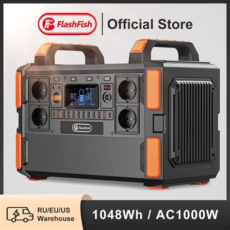 Ff Flashfish Lifepo4 배터리 Lfp 1000w 휴대용 태양광 발전소 후면 태양광 발전기 에너지 110v 240v