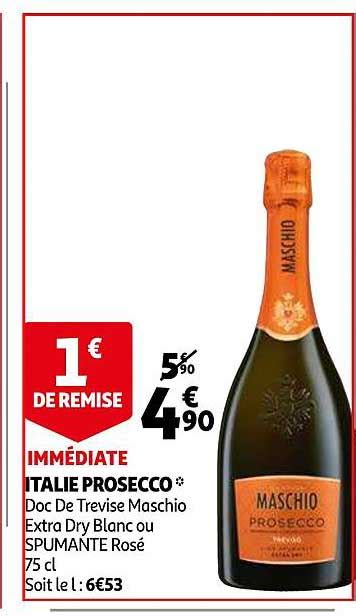 Promo Italie Prosecco Doc De Trevise Maschio Chez Auchan ICatalogue Fr